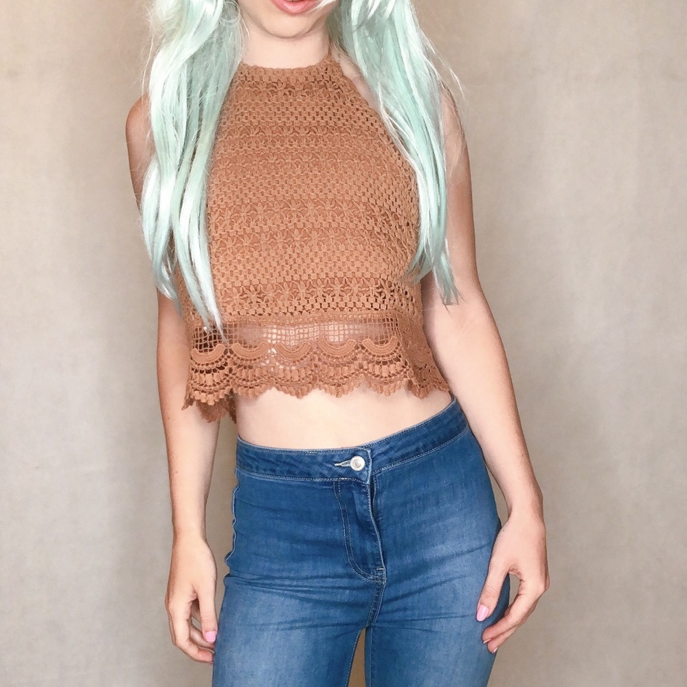Hippie Boho Crochet Crop Top Cutie - Gem